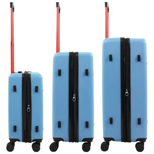 True Religion Molded U 3-piece Hardside Spinner Luggage Set - Blue