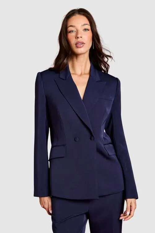 Coast Double Breasted Blazer - Navy