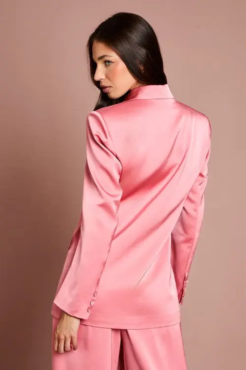 Coast Satin Longline Blazer