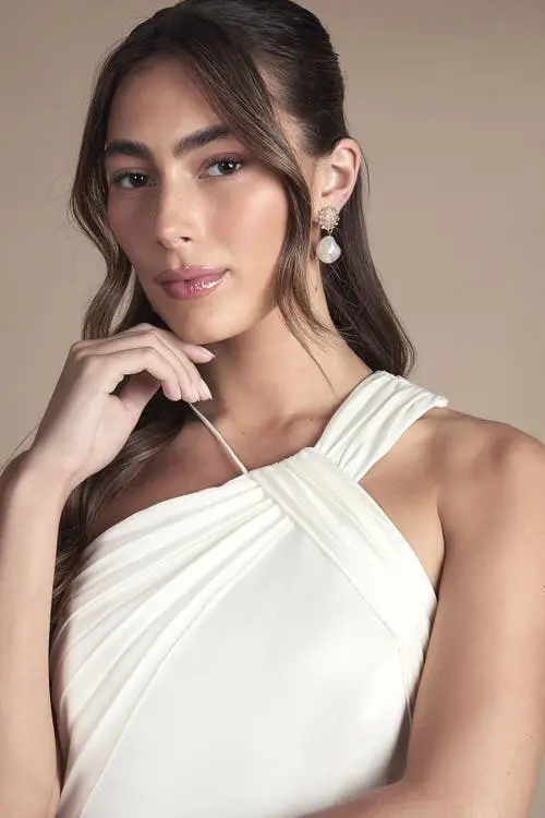 Coast Satin Halterneck Fishtail Gown