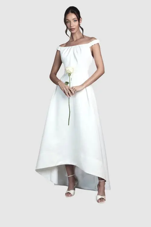 Coast Bardot A-line Maxi Dress - Ivory