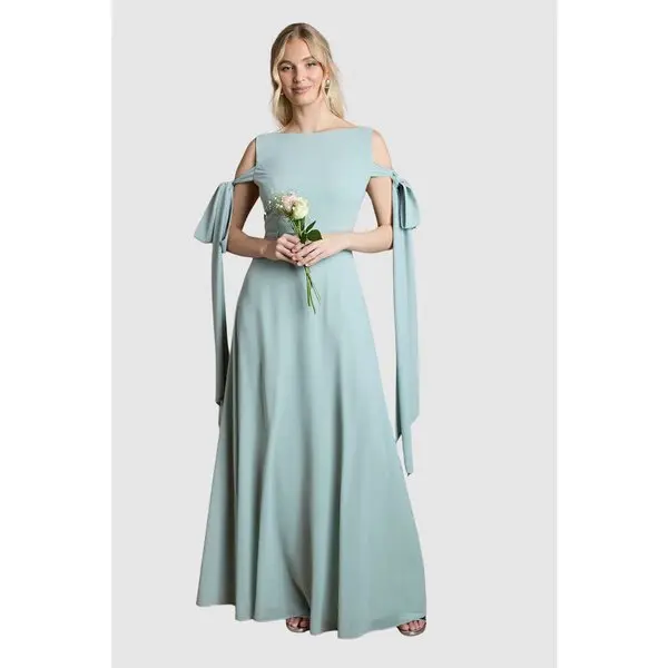 Coast Bow Sleeve Maxi Dress - Sage