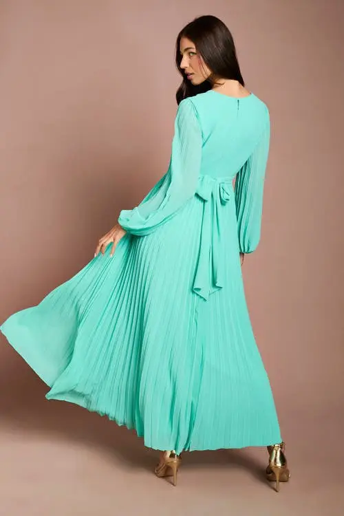 Coast Pleated Wrap Dress
