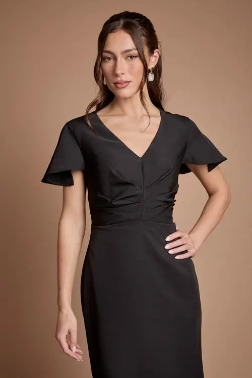 Coast Crepe V-neck Maxi Dress
