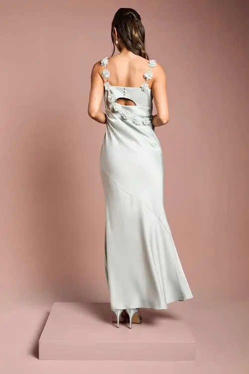 Coast Floral Embellished Cowl Neck Maxi Dress