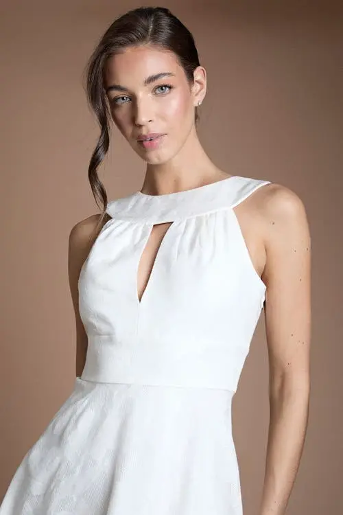 Coast Bridal Gown With High Neck And Keyhole Detail