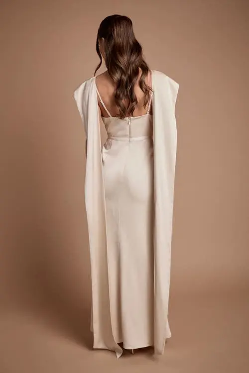 Coast Satin Tie Back Maxi Dress