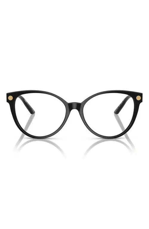 Versace 54mm Cat Eye Optical Glasses - Black