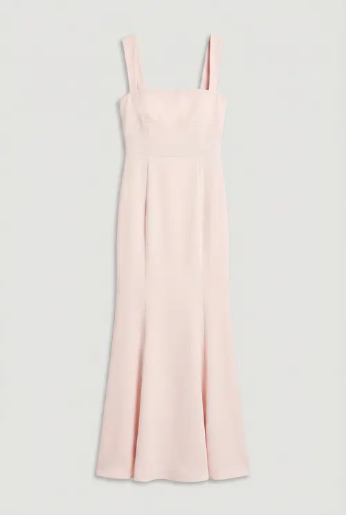 Coast Square Neck Satin Maxi Dress - Blush