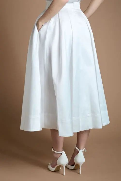 Coast Bridal Pleated Midi Skirt