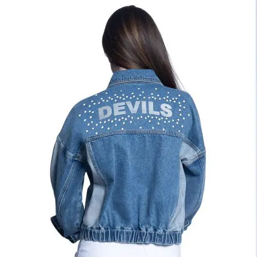 G-III SPORTS BY CARL BANKS New Jersey Devils Buzzer Beater Button-up Denim Jacket