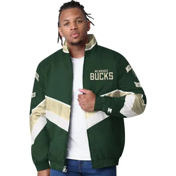 STARTER Milwaukee Bucks Full-zip Jacket