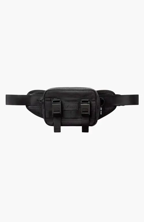 ASRV Small Crossbody Bag With Fidlock Buckle - Black Grid