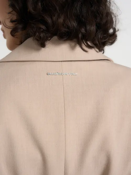Manière De Voir Marie Twist Sleeve Blazer With Belt