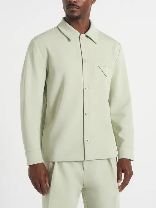 Manière De Voir Leo Hatched Overshirt