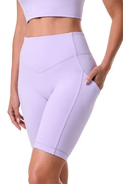 Coolibar Ananda Bike Shorts - Lavendula