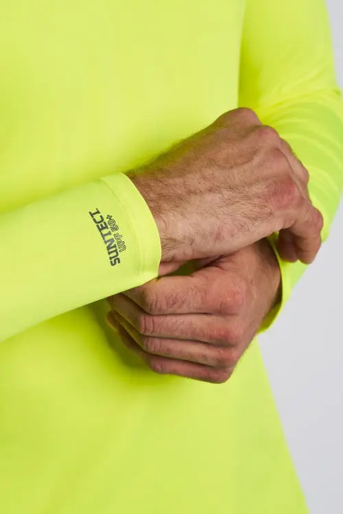 Coolibar Suntect Shield Shirt Performance Long Sleeve T-shirt - Yellow