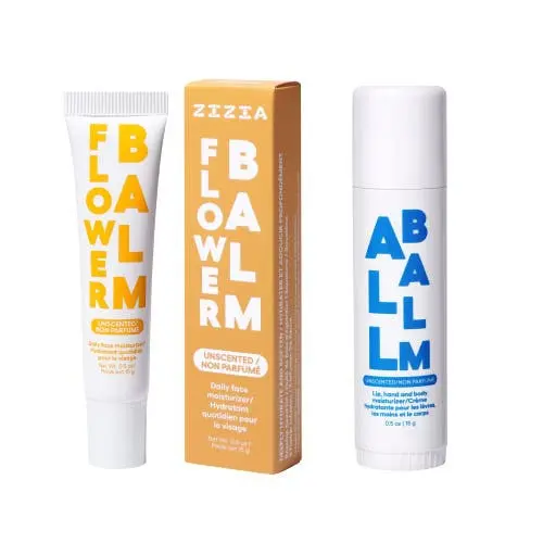 ZIZIA BOTANICALS Flower Balm Tube + Unscented All Balm Stick