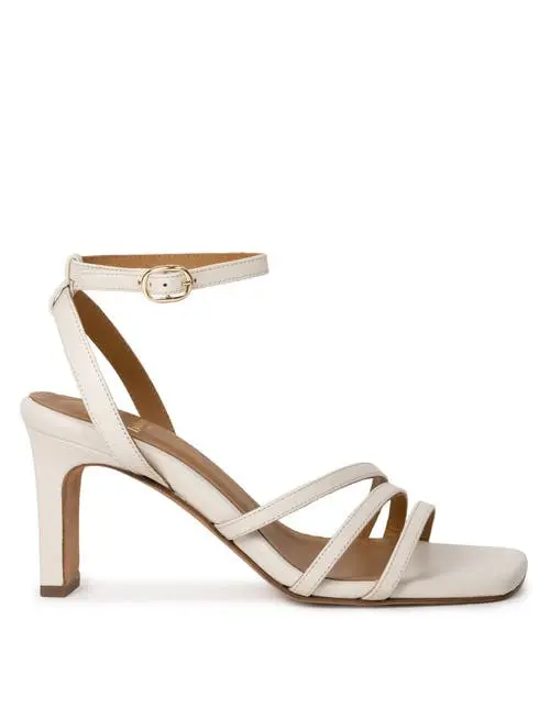 BOBBIES Davina Heeled Sandals - Milk