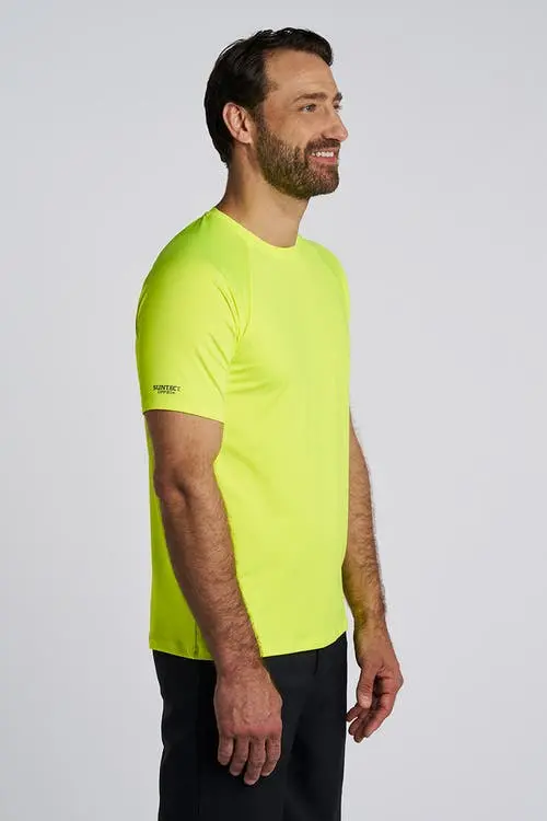 Coolibar Suntect Shield Performance Short Sleeve T-shirt - Yellow