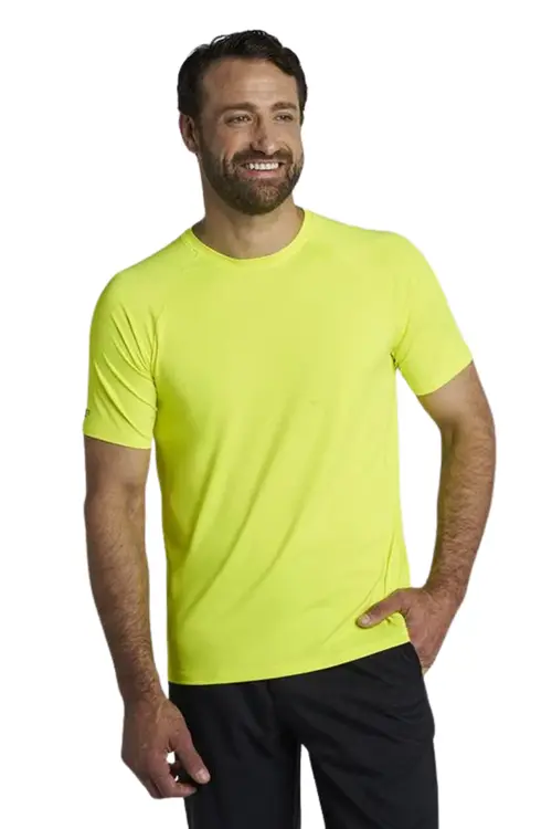 Coolibar Suntect Shield Performance Short Sleeve T-shirt - Yellow