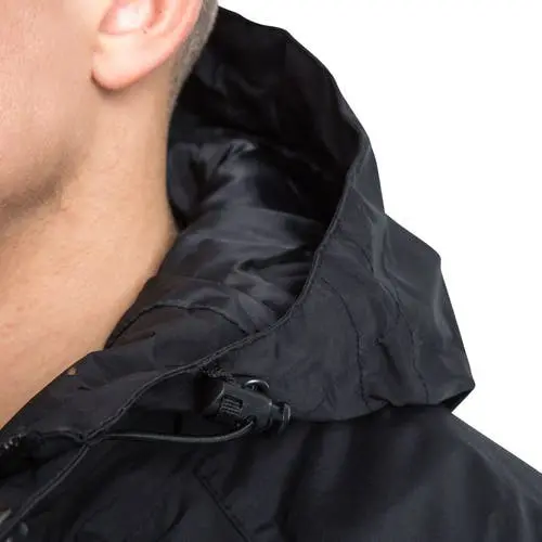 TRESPASS Corvo Hooded Full Zip Waterproof Jacket/coat - Black