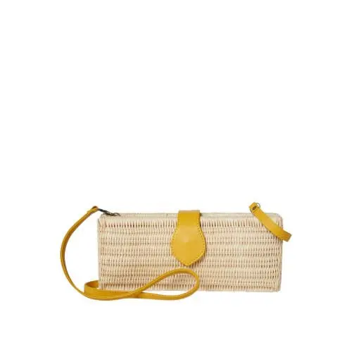 SARAH STEWART The Melanie Clutch - Yellow Leather