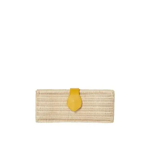 SARAH STEWART The Melanie Clutch - Yellow Leather