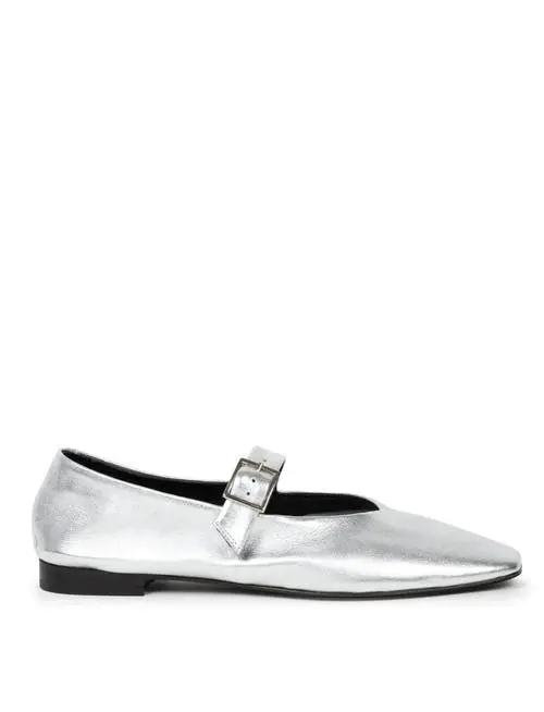 BOBBIES Ouna Ballet Flats - Silver