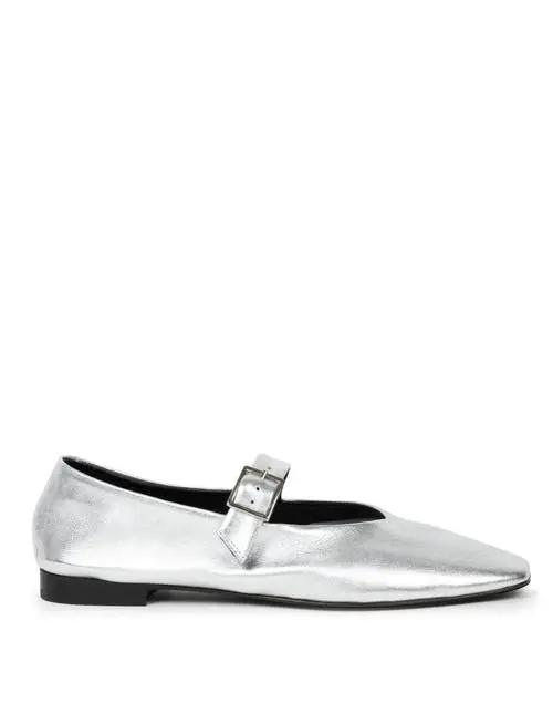 BOBBIES Ouna Ballet Flats - Silver