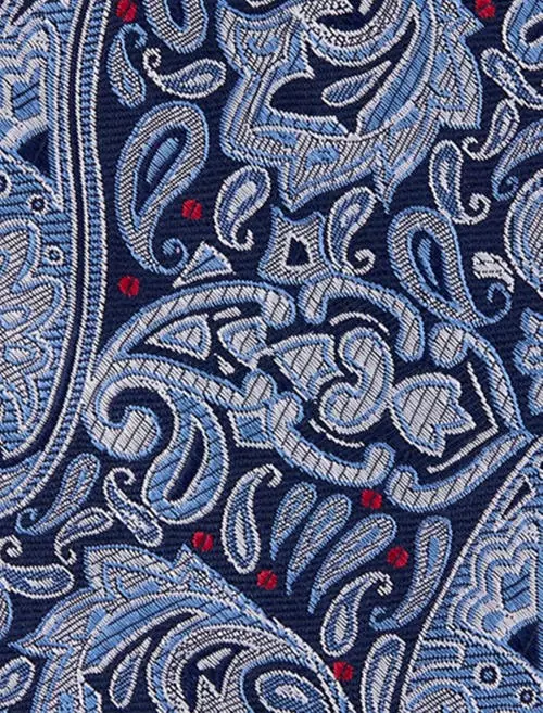 OAK HILL PREMIUM BY DXL Big & Tall Fancy Paisley Tie - Navy