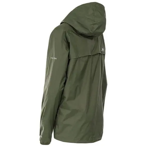TRESPASS Qikpac Packaway Waterproof Jacket - Moss