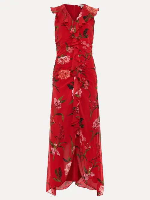 PHASE EIGHT Floral V-neck Maxi Dress