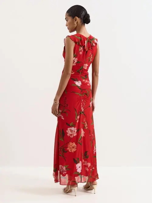 PHASE EIGHT Floral V-neck Maxi Dress