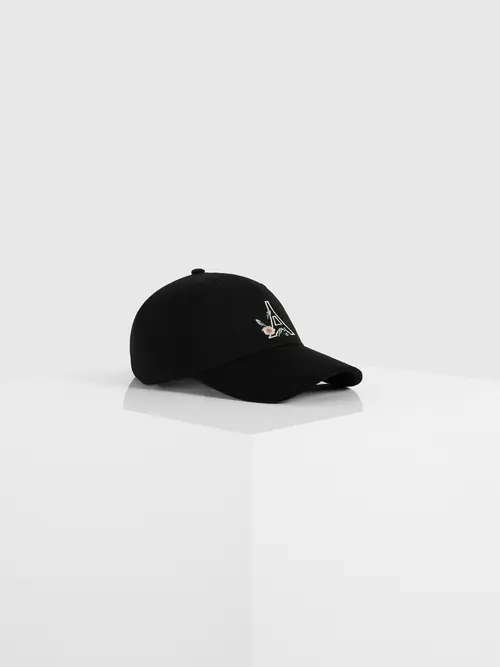 Manière De Voir Maniere De Voir Floral Eiffel Baseball Cap - Black