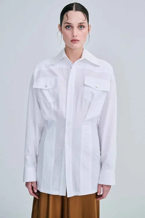 ALYSON EASTMAN Riri Button Up