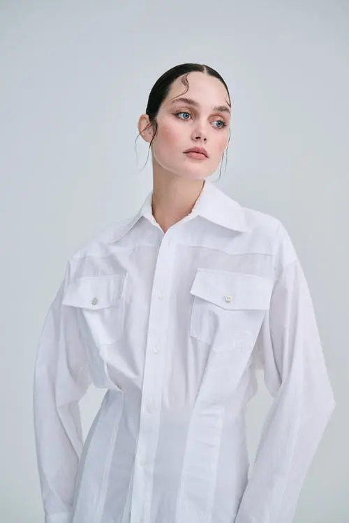 ALYSON EASTMAN Riri Button Up