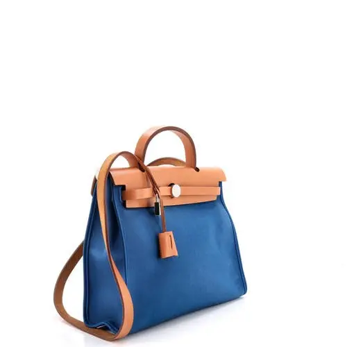 Hermès Herbag Zip Leather And Toile 31