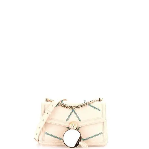 BVLGARI Serpenti Forever Shoulder Bag Whipstitched Leather Small