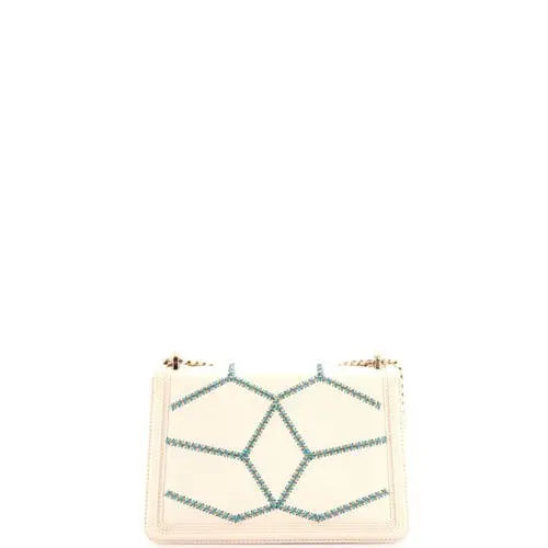 BVLGARI Serpenti Forever Shoulder Bag Whipstitched Leather Small