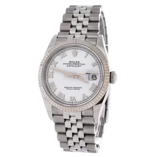 ROLEX Oyster Perpetual Datejust Automatic Watch Stainless Steel And White Gold 36