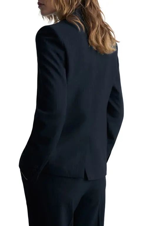 Mango Pinstripe Suit Blazer