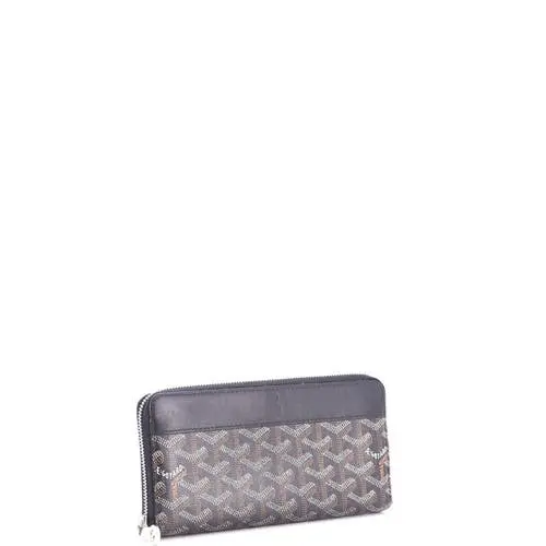 Goyard Matignon Zip Wallet Coated Canvas With Leather
