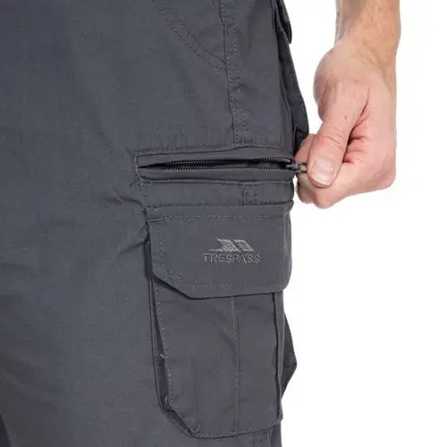 TRESPASS Gally Water Repellent Hiking Cargo Shorts