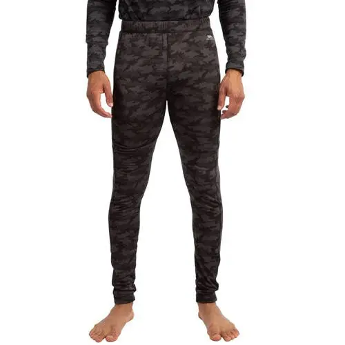 TRESPASS Derren Camo Base Layer Bottoms - Dark Grey