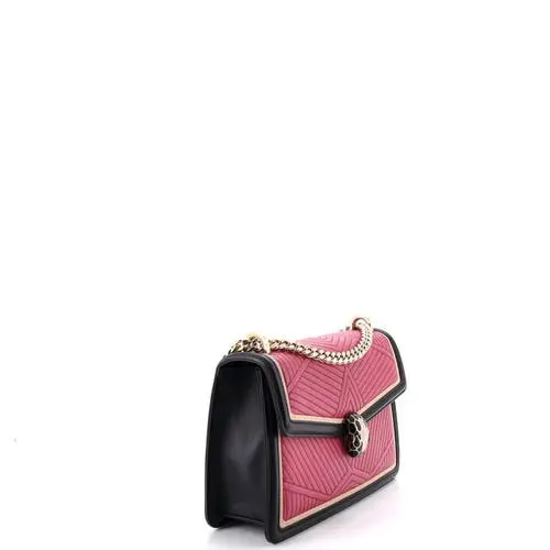 BVLGARI Serpenti Forever Shoulder Bag Quilted Leather