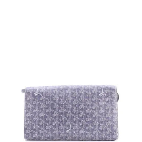 Goyard Monte Carlo Clutch With Strap Coated Canvas Pm