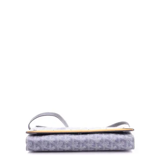 Goyard Monte Carlo Clutch With Strap Coated Canvas Pm
