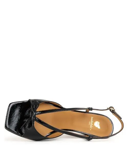 BOBBIES Orchampt High-heeled Slingback Sandals With Bow Detailing