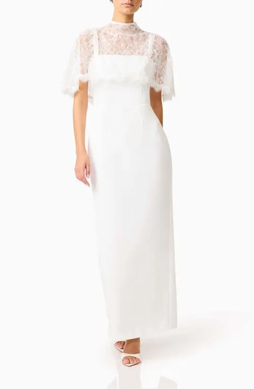 ELLIATT Kelly Lace Cape Gown